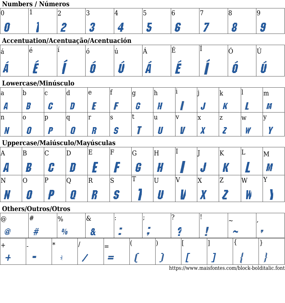 Block Bold Italic Font: Free Download | MaisFontes