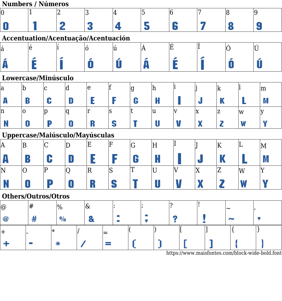 Block Wide Bold: Free Font Download | MaisFontes