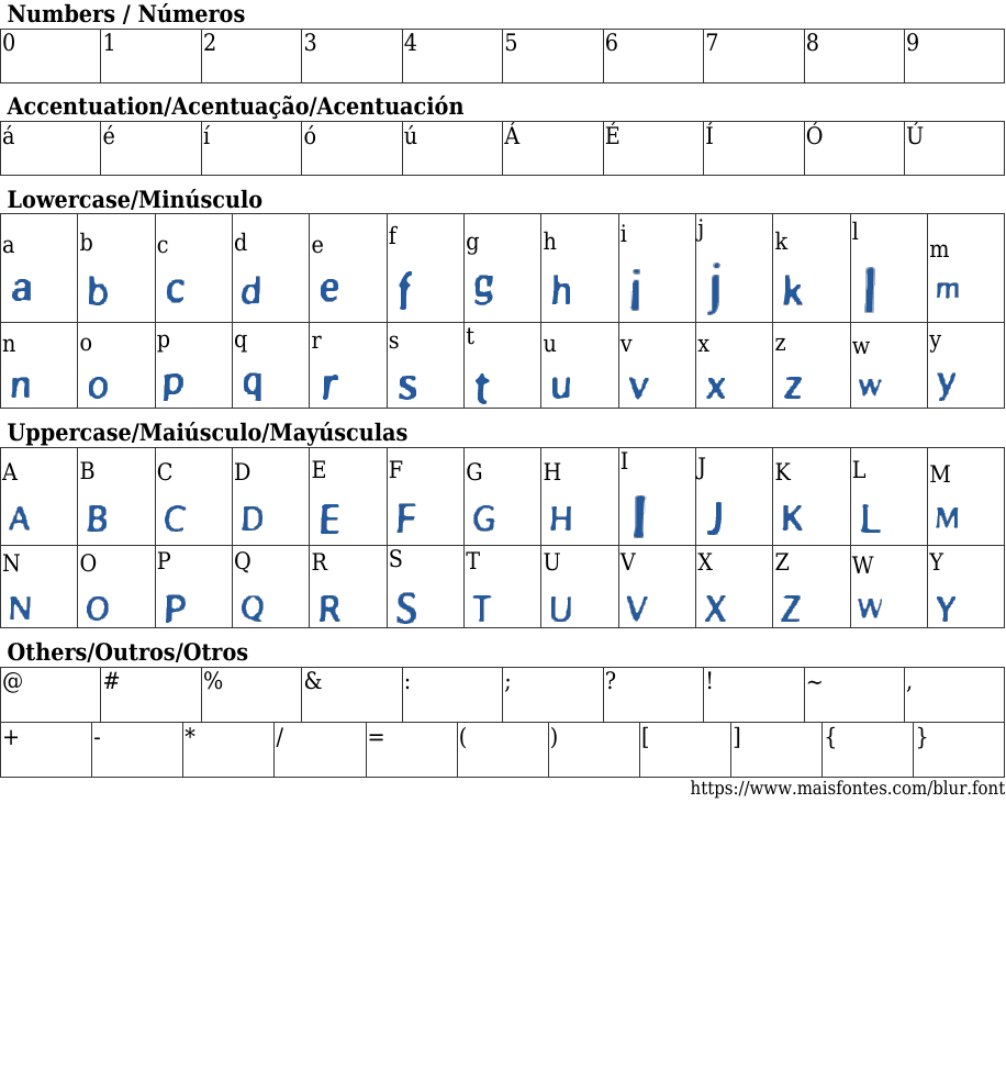 Blur Font: Free Download | MaisFontes