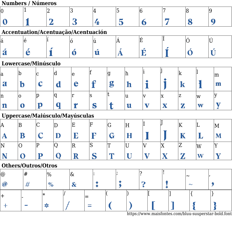 Bluu Suuperstar Bold: Scarica Font Gratis | MaisFontes