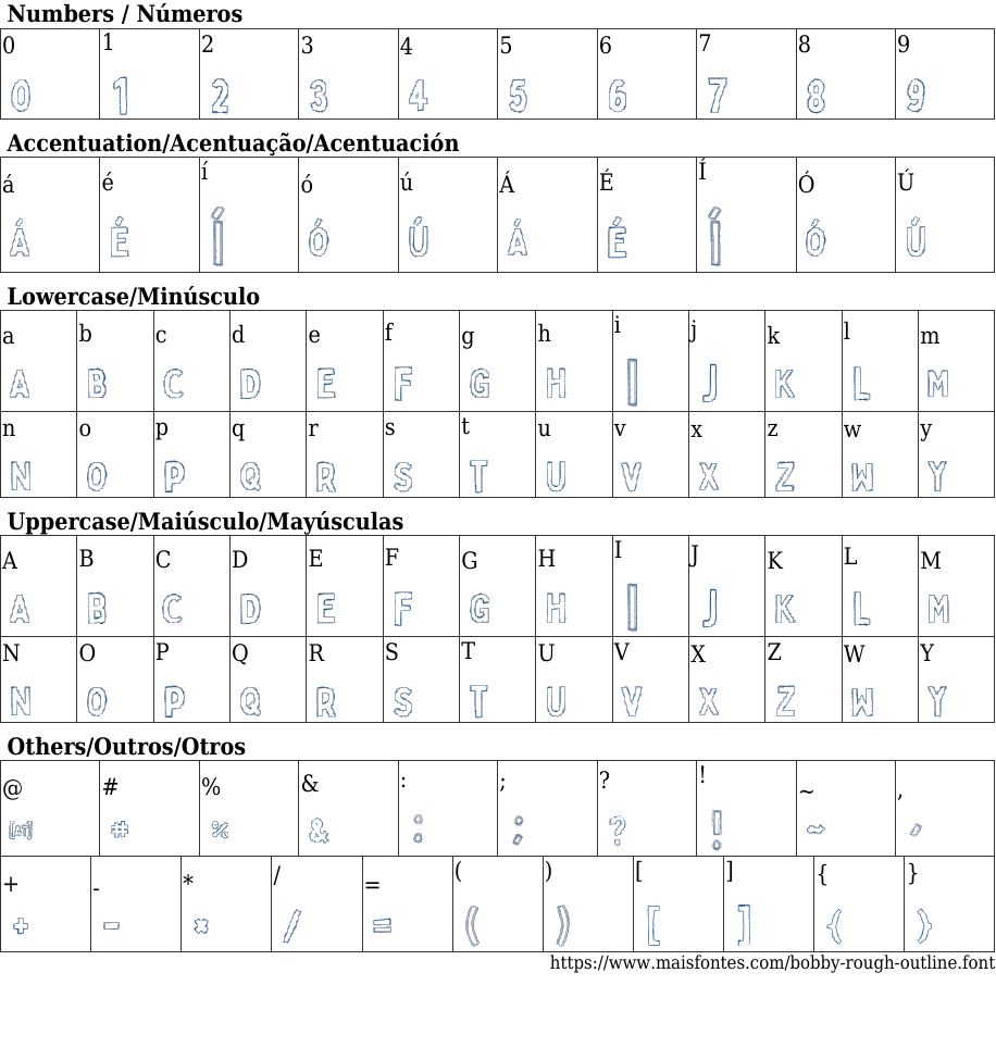 Bobby Rough Outline: Free Font Download | MaisFontes