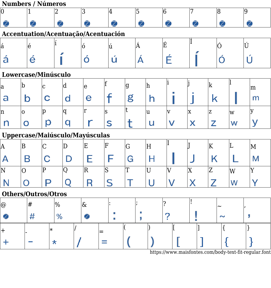 Body Text Fit Regular Font: Free Download | MaisFontes