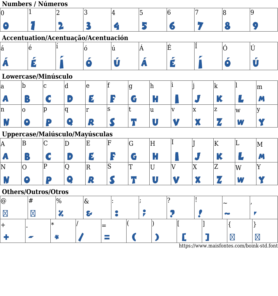 Boink Std Font: Free Download | MaisFontes
