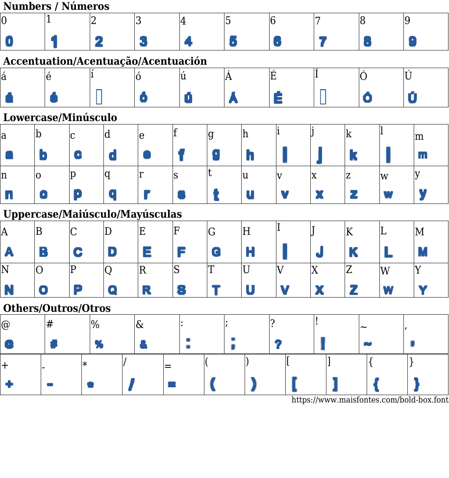 Bold Box: Free Font Download | MaisFontes