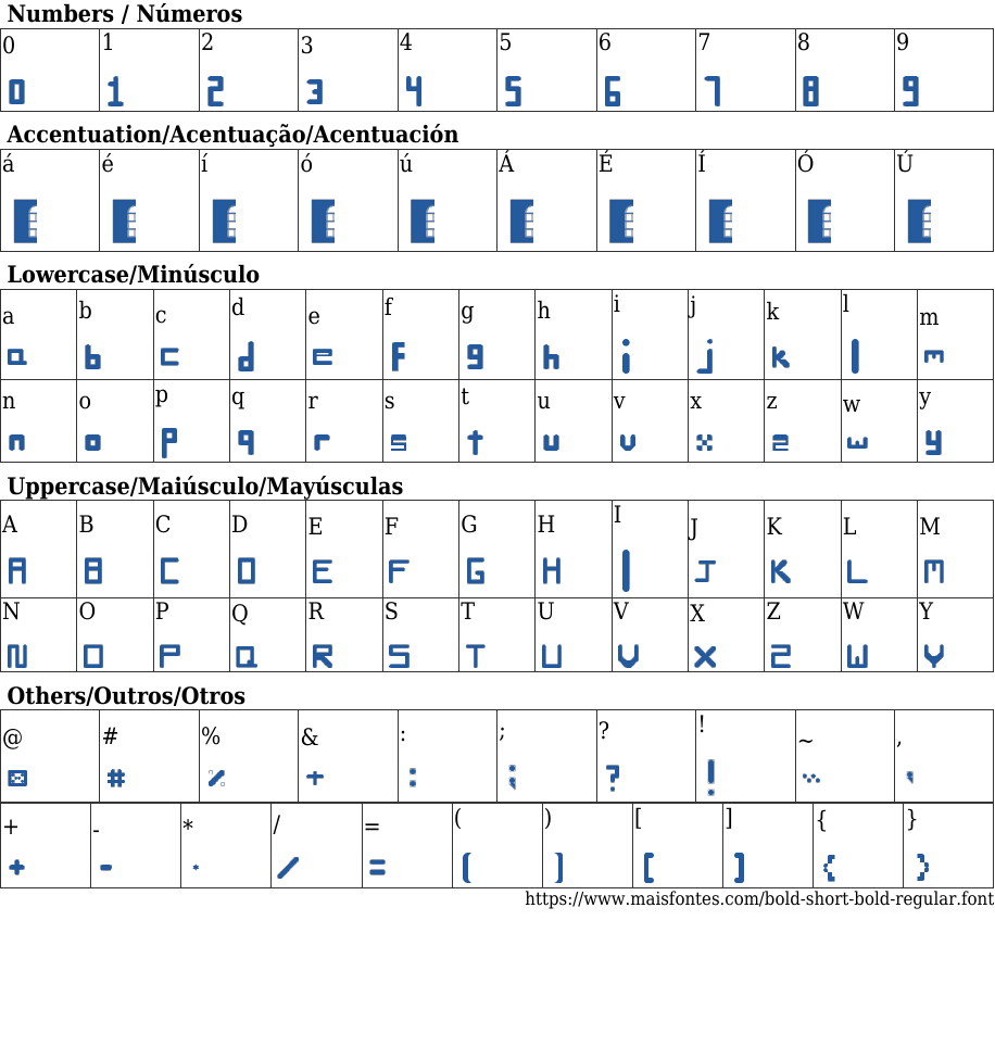 Bold Short Bold: Baixar Fonte Grátis | MaisFontes