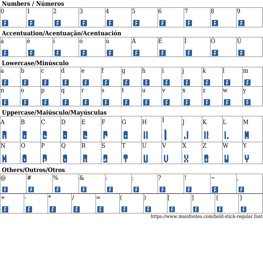 BOLD STICK CAPS: Baixar Fonte Grátis | MaisFontes