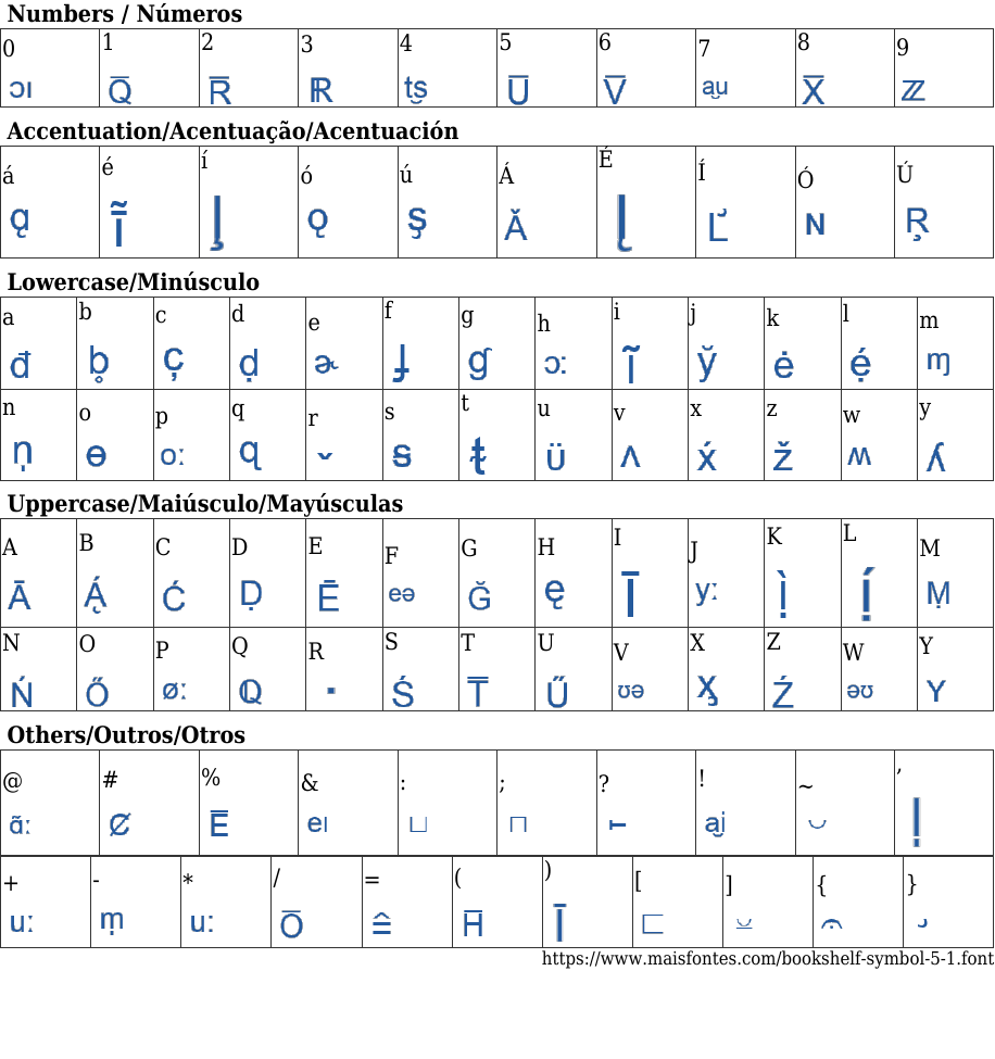 Bookshelf Symbol 5: Download Free Font | MaisFontes