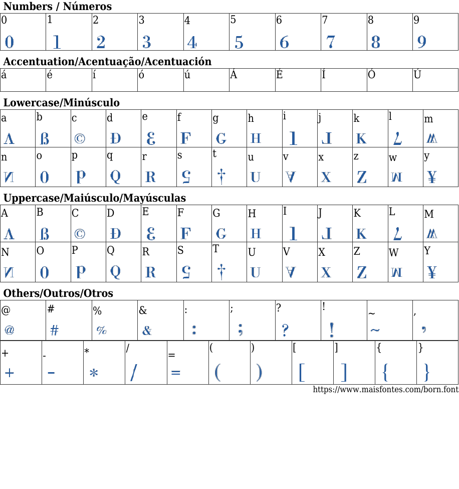BORN: Download Free Font | MaisFontes