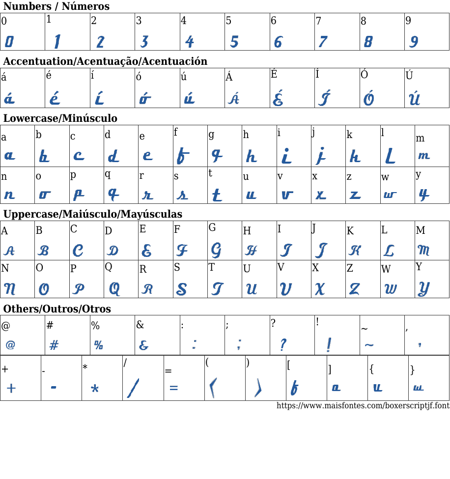 Boxer Script JF: Descargar Fuente Gratis | MaisFontes