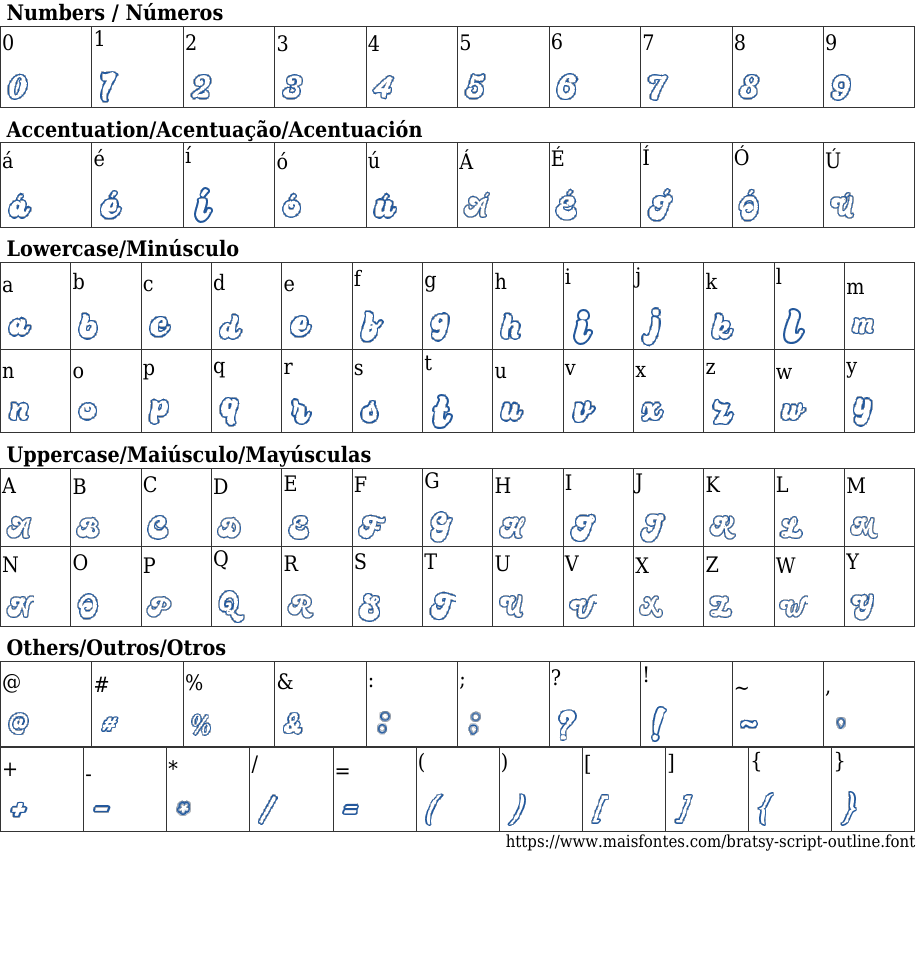 Bratsy Script Outline: Free Font Download | MaisFontes