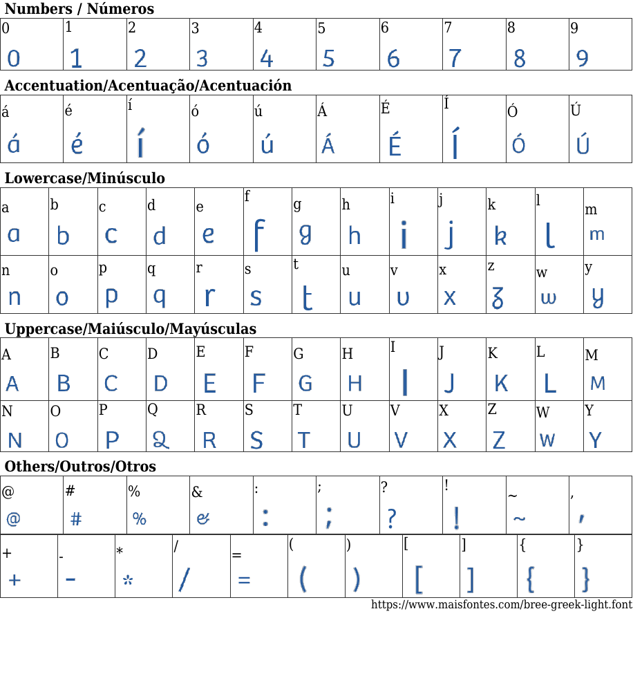 Bree Greek Light: Free Font Download | MaisFontes