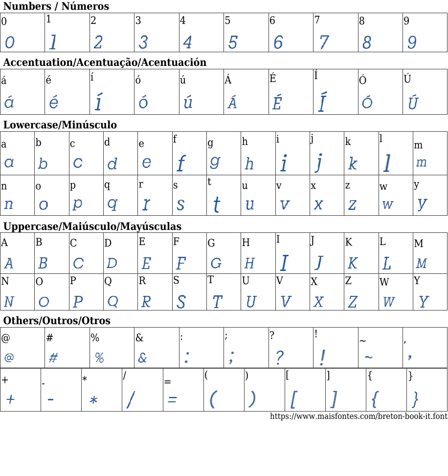 Breton Book Italic: Free Font Download | MaisFontes