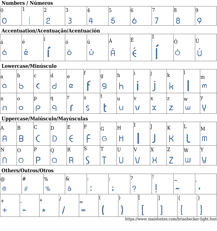 Brian Becker Light: Free Font Download | MaisFontes