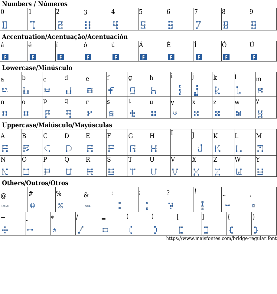 Bridge Regular Font: Free Download | MaisFontes