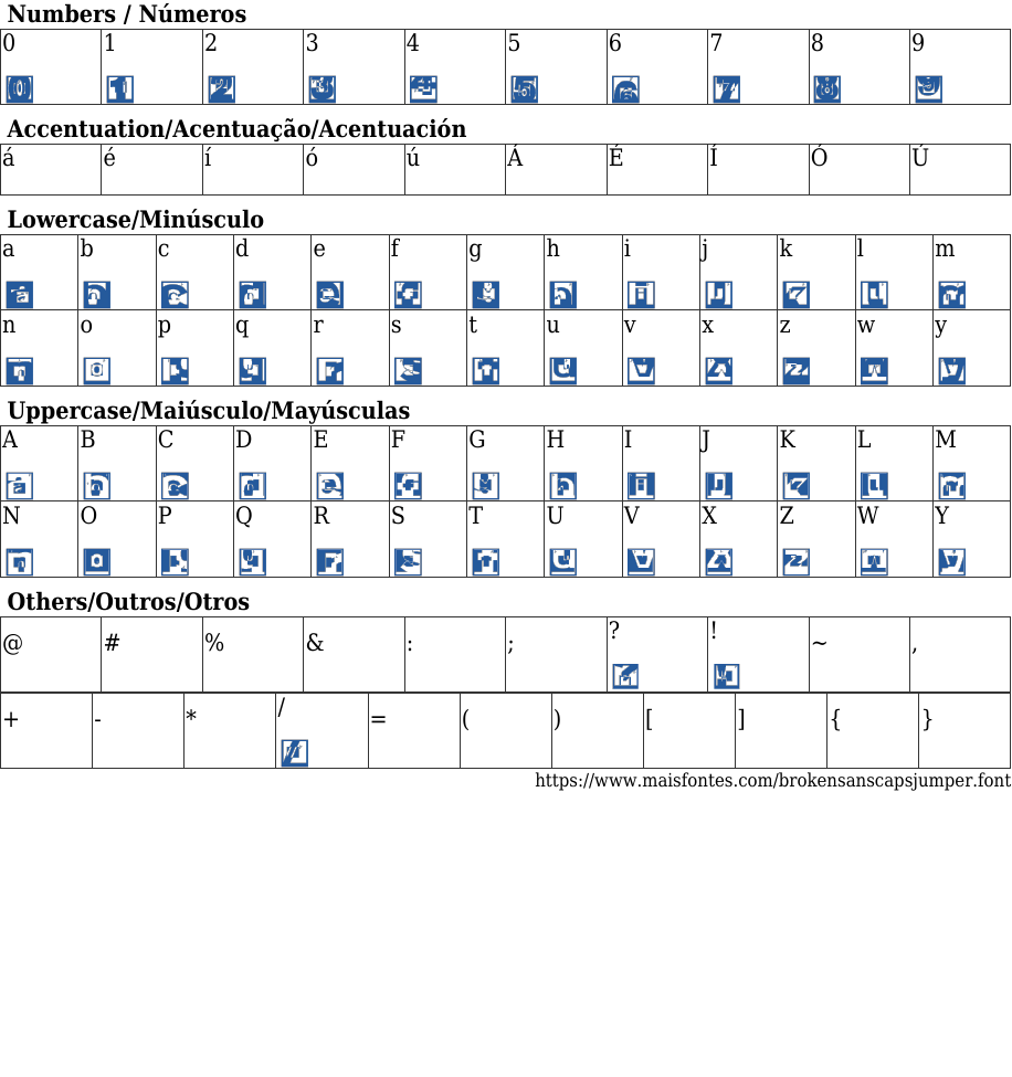 Broken Sans Caps Jumper: Baixar Fonte Grátis | MaisFontes