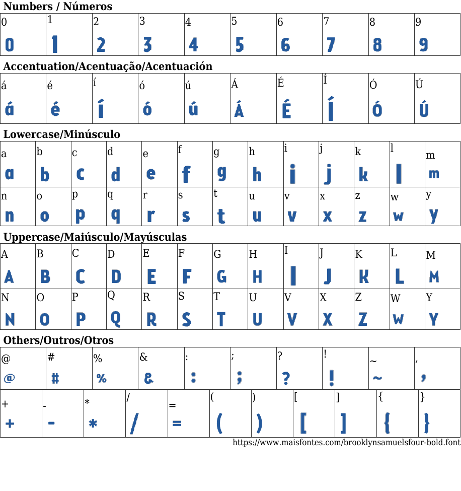 Brooklyn Samuels Four Bold: Free Font Download | MaisFontes