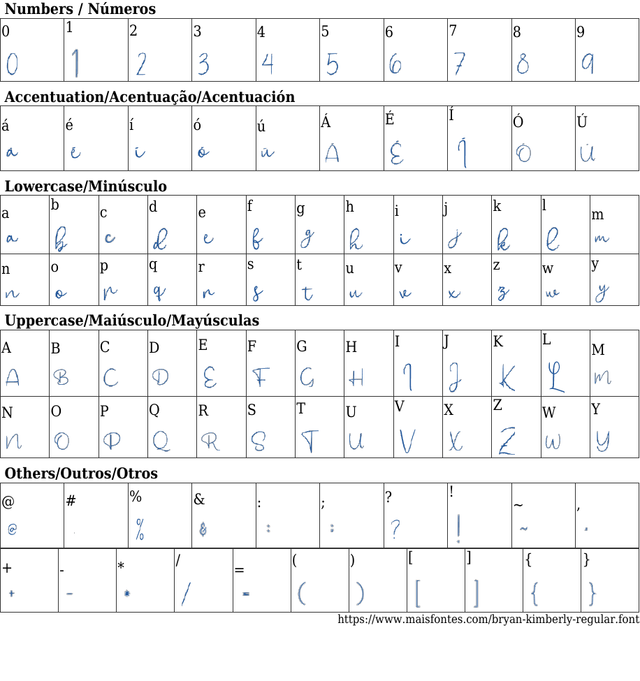 Bryan Kimberly Regular: Free Font Download | MaisFontes