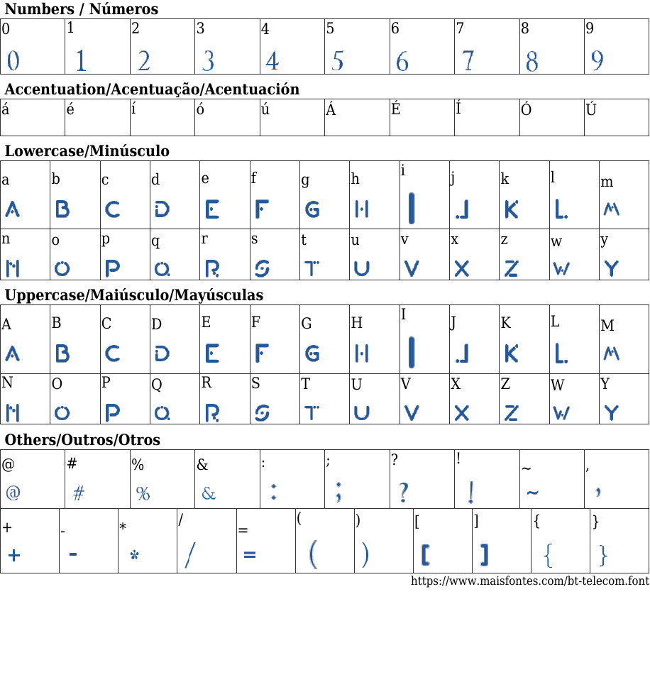 BT Telecom: Free Font Download | MaisFontes