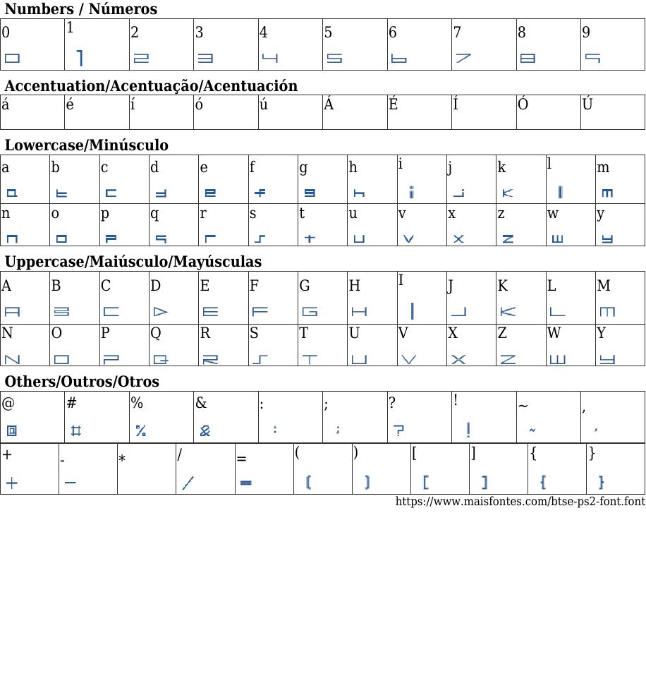 BTSE PS2: Baixar Fonte Grátis | MaisFontes