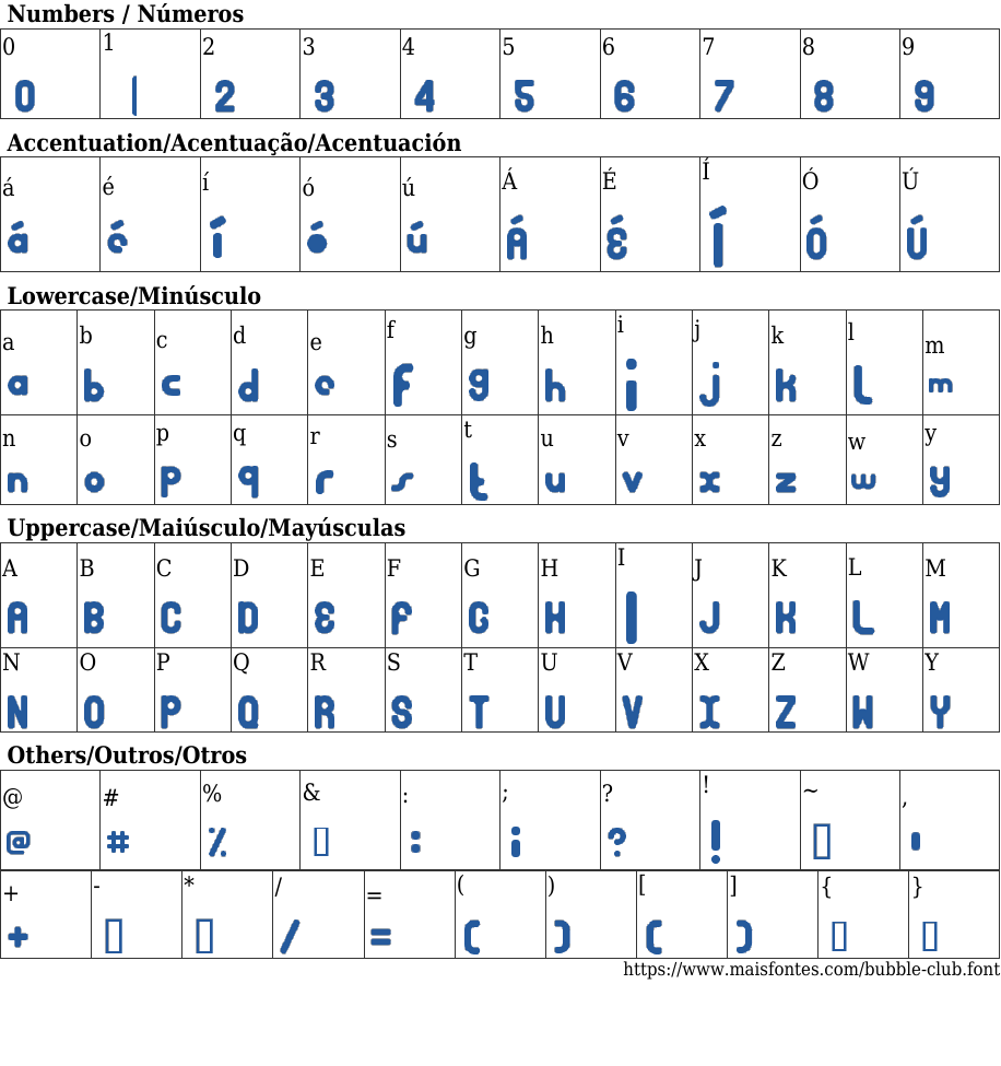 Bubble Club: Free Font Download | MaisFontes