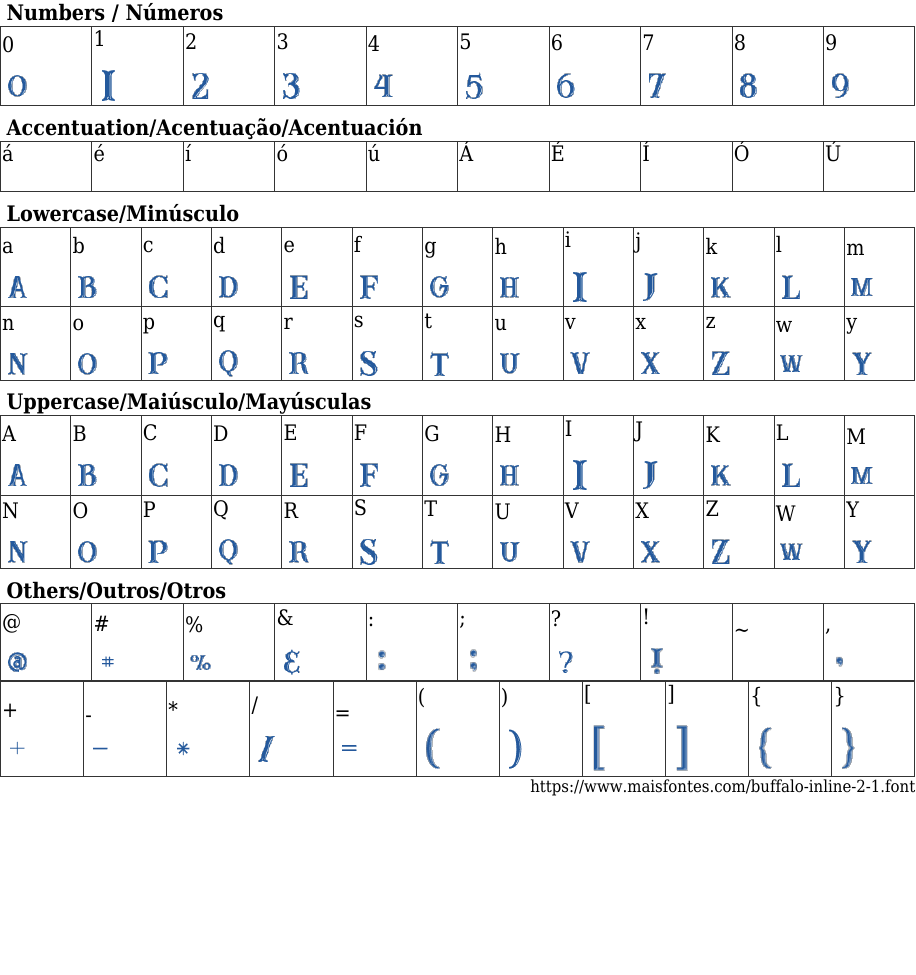 Buffalo Inline 2 Font: Free Download | MaisFontes