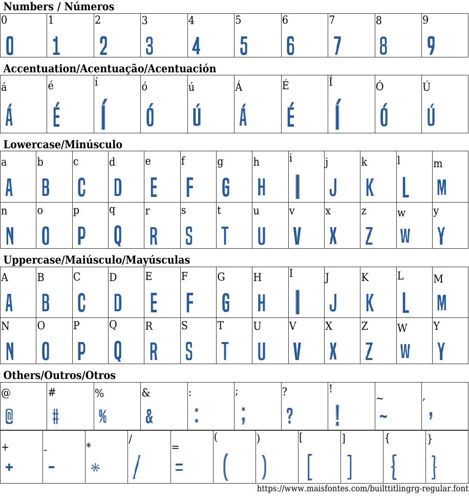 Built Titling Regular Font: Free Download | MaisFontes