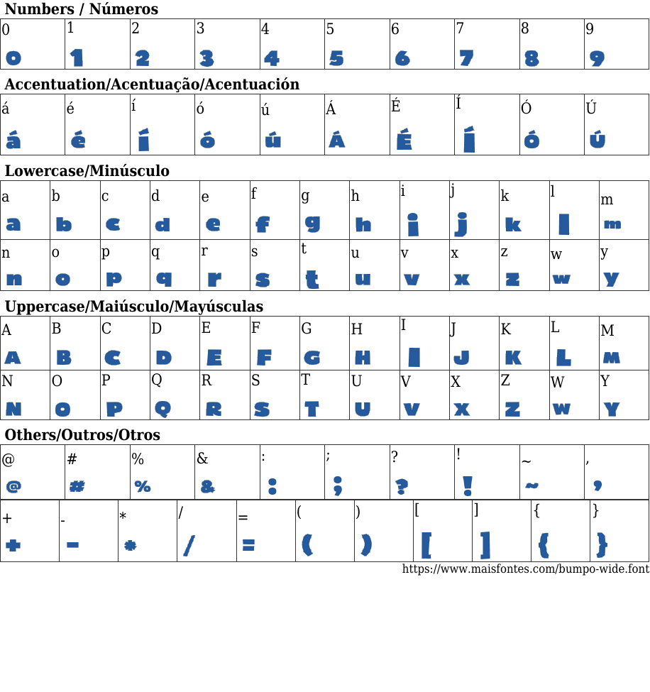 Bumpo Wide: Free Font Download | MaisFontes