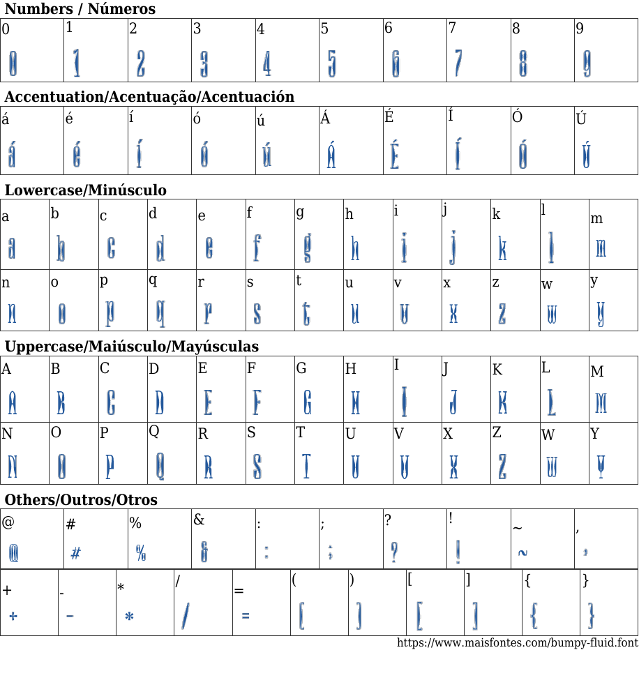 Bumpy Fluid: Free Font Download | MaisFontes