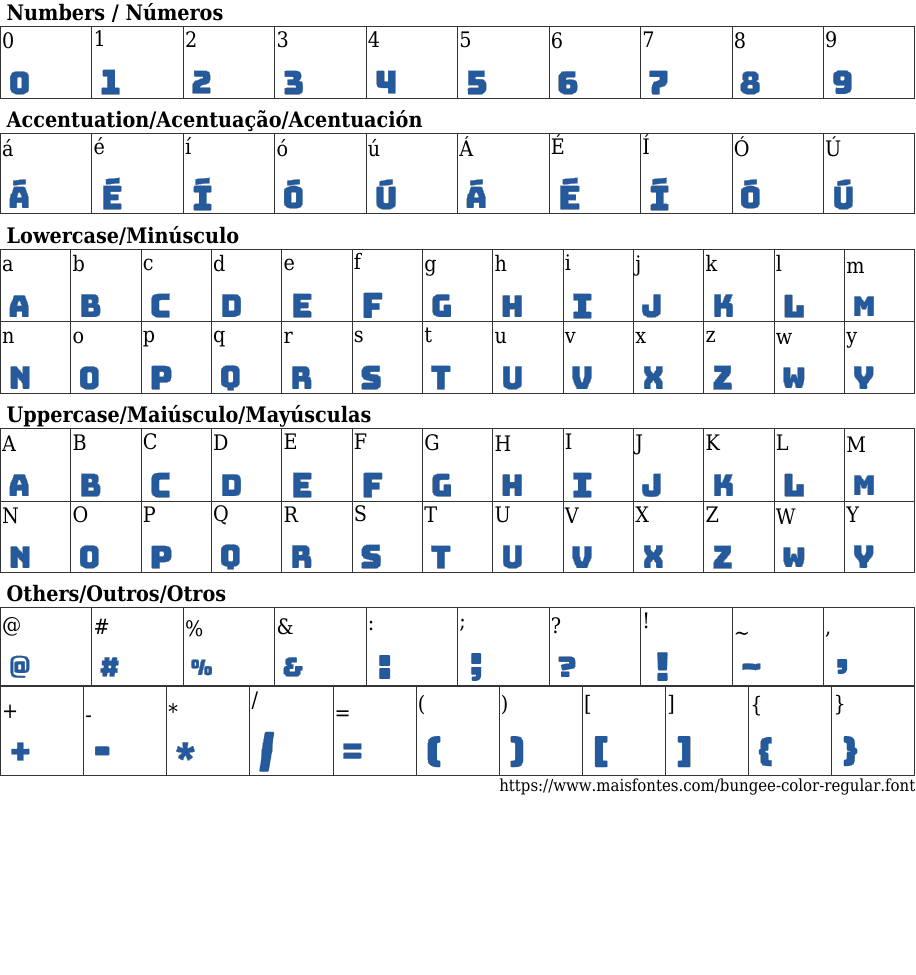 Bungee Color Regular: Baixar Fonte Grátis | MaisFontes