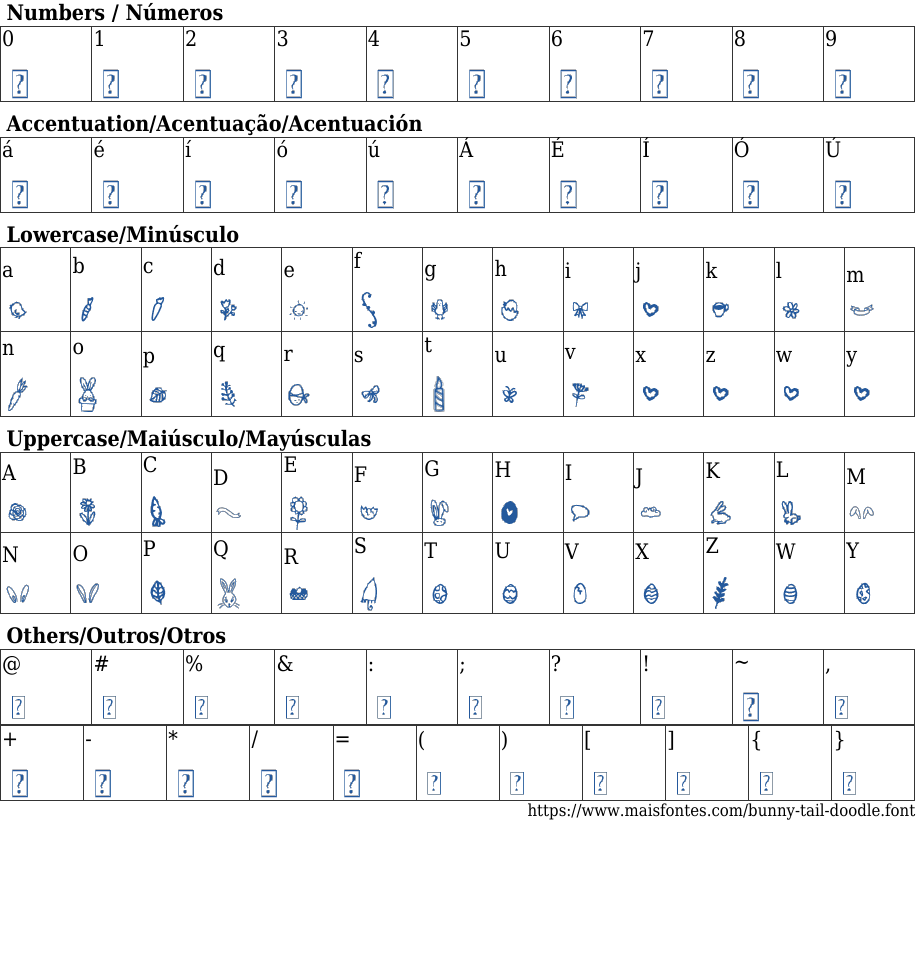 Bunny Tail Doodle: Free Font Download | MaisFontes