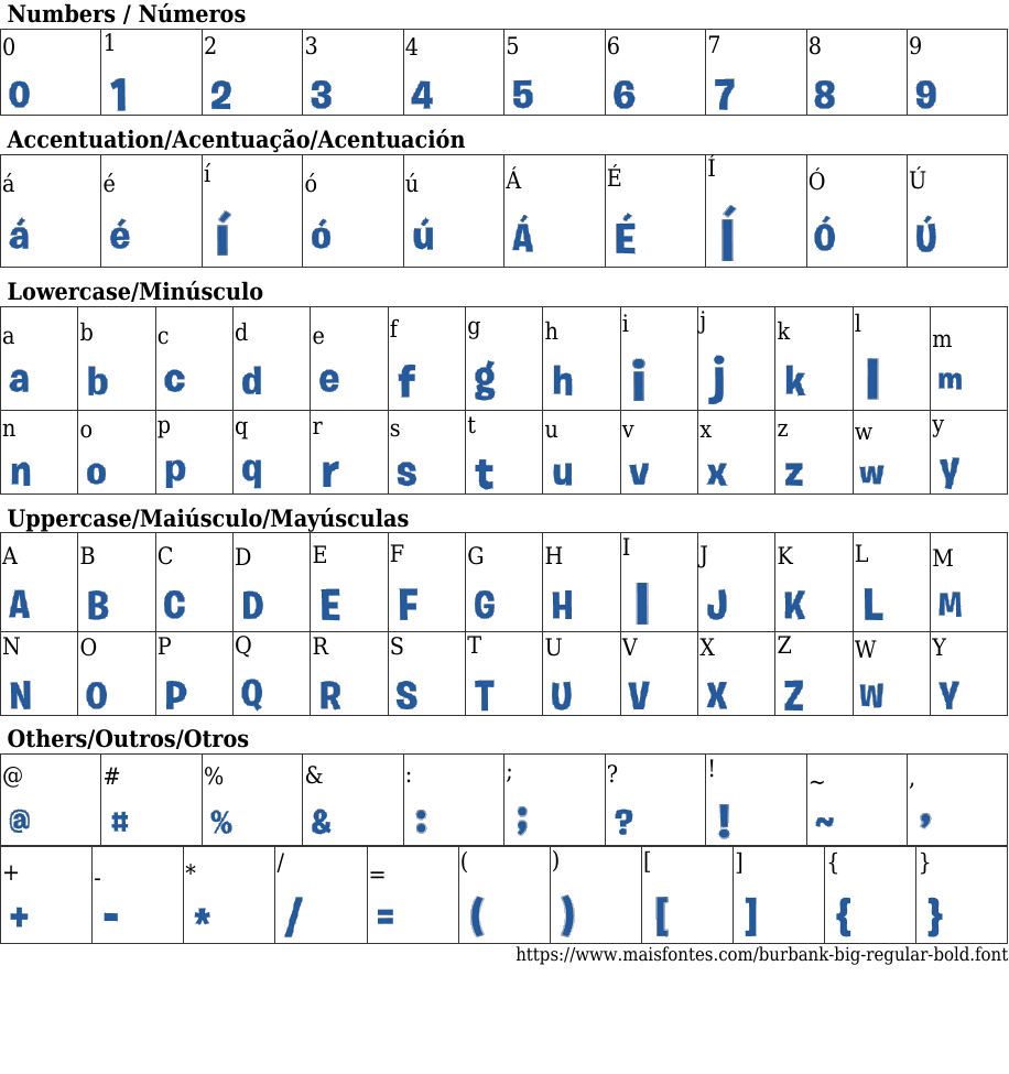 Burbank Big Regular Bold font download | MaisFontes.com