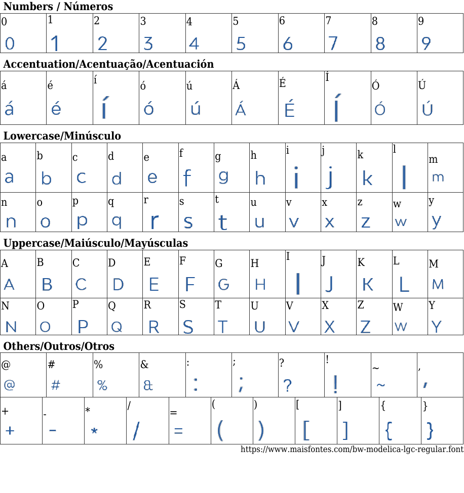Bw Modelica LGC Regular Font: Free Download | MaisFontes