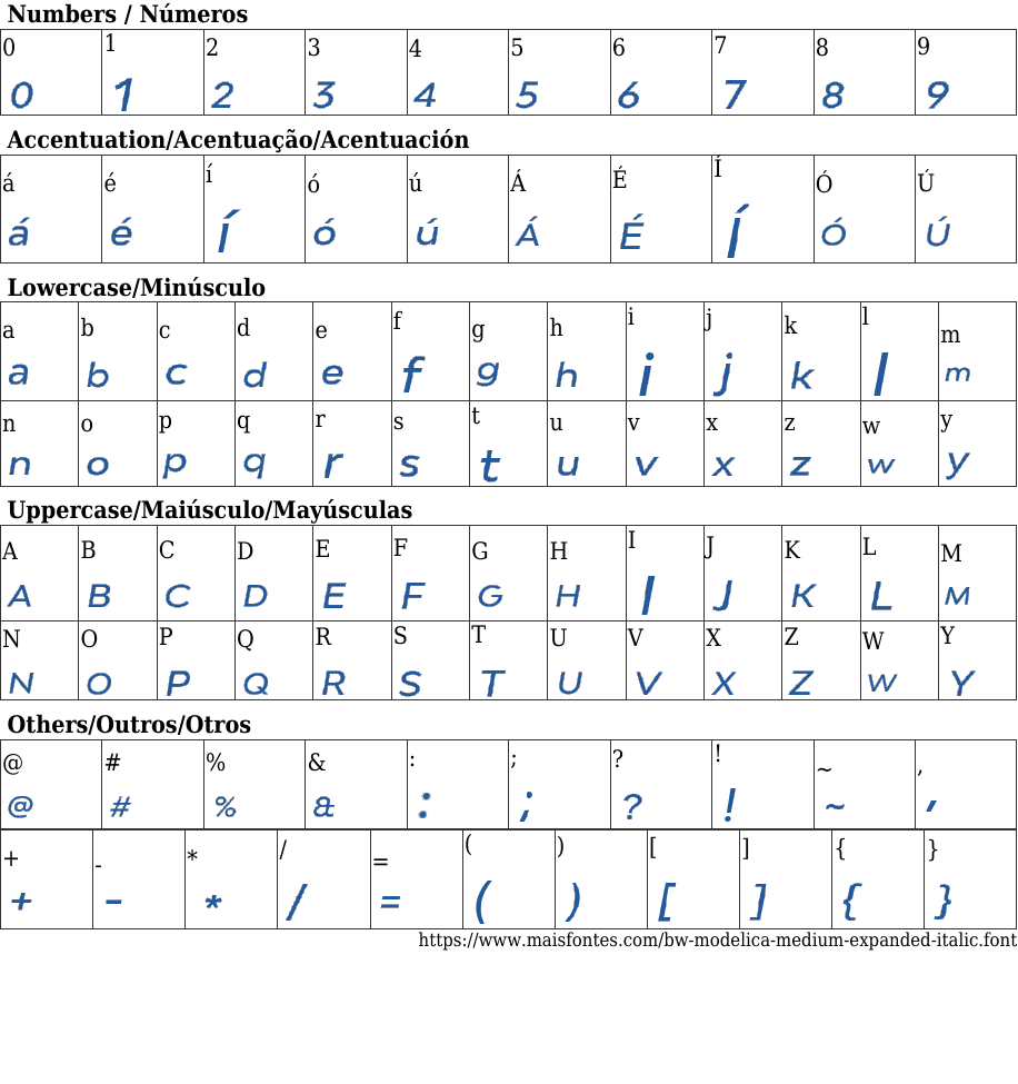 Bw Modelica Medium Expanded Italic Font: Free Download | MaisFontes