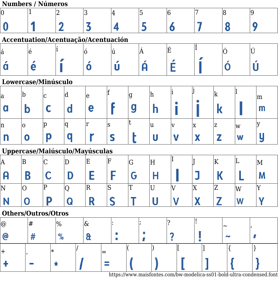 Bw Modelica SS01 Bold Ultra Condensed Font: Free Download | MaisFontes