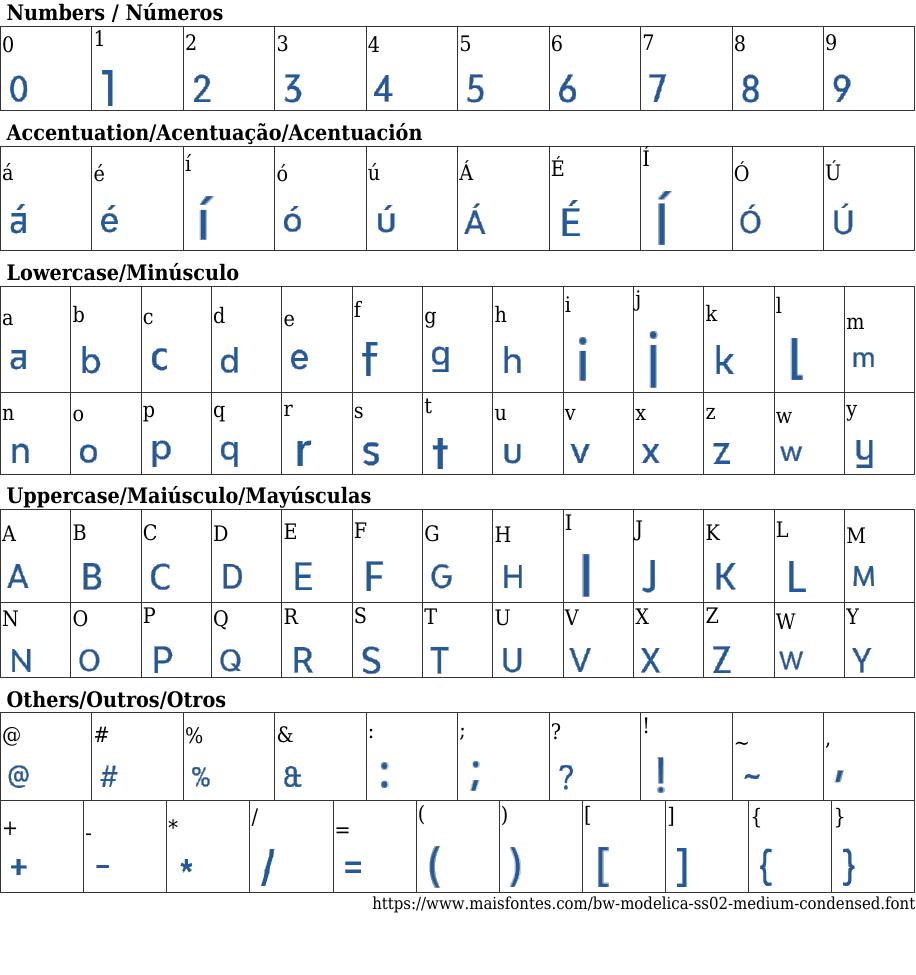 Bw Modelica SS02 Medium Condensed Font: Free Download | MaisFontes