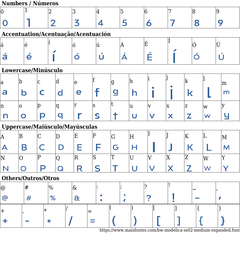 Bw Modelica SS02 Medium Expanded Font: Free Download | MaisFontes