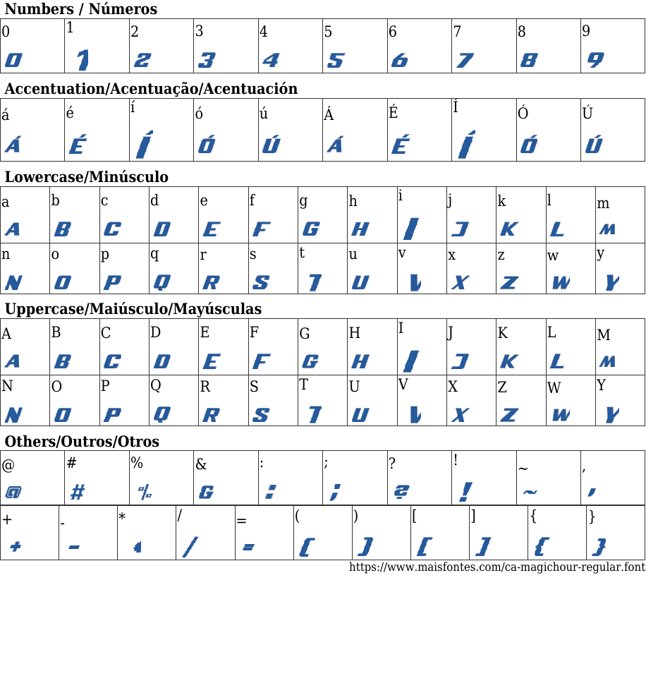 CA MagicHour Regular Font: Free Download | MaisFontes