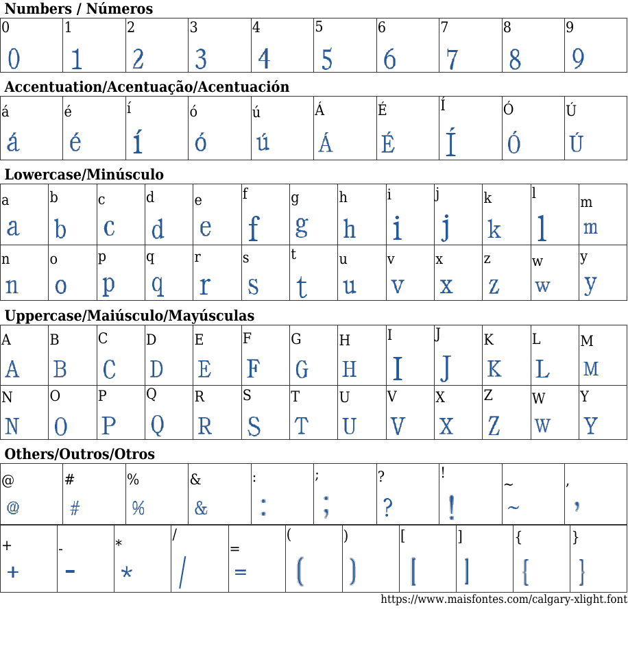 Calgary Xlight Font: Free Download | MaisFontes