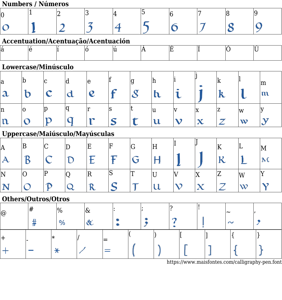 Calligraphy Pen: Free Font Download | MaisFontes
