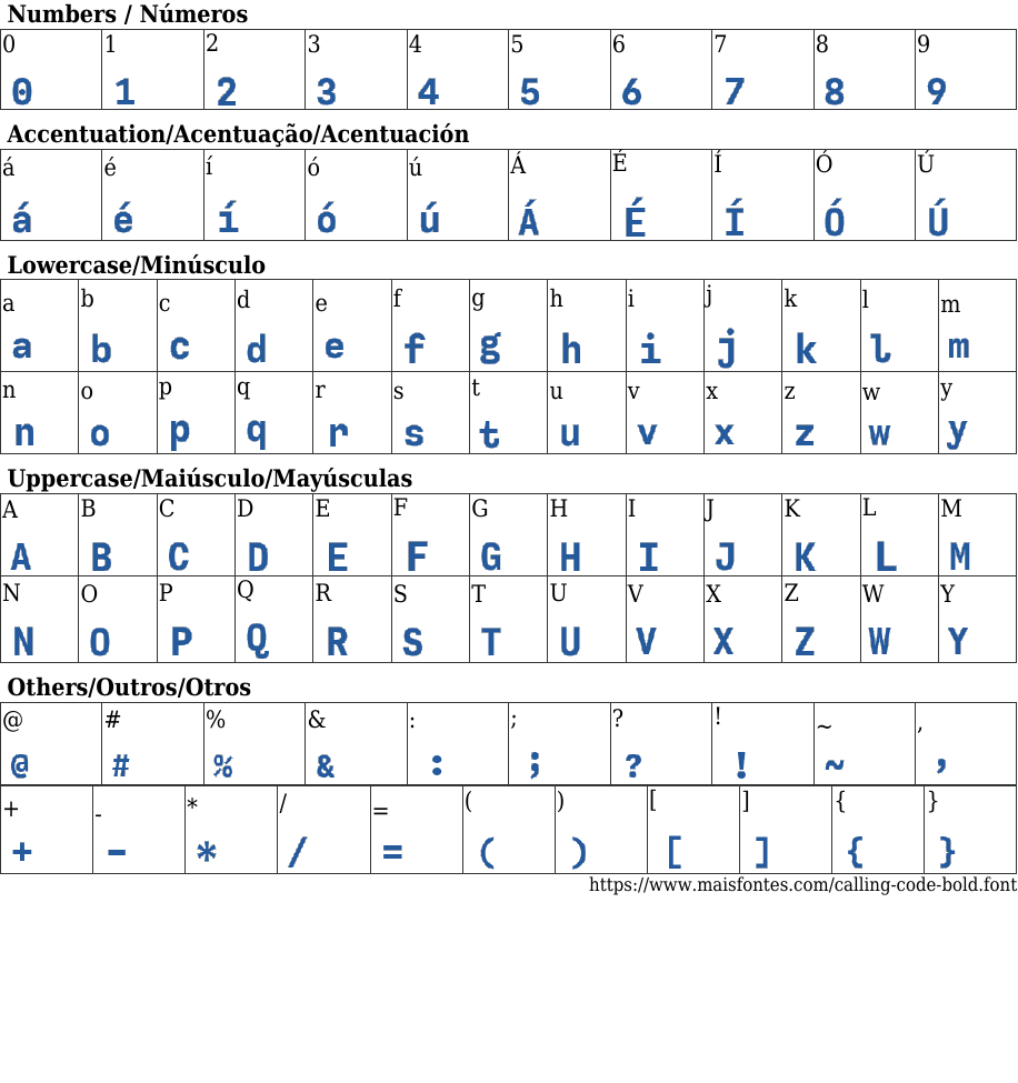 Calling Code Bold: Free Font Download | MaisFontes