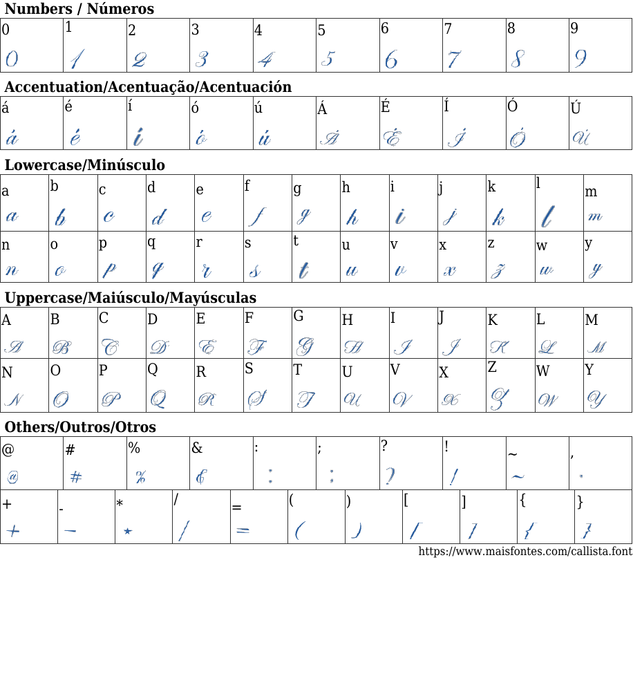 Callista Font: Free Download | MaisFontes