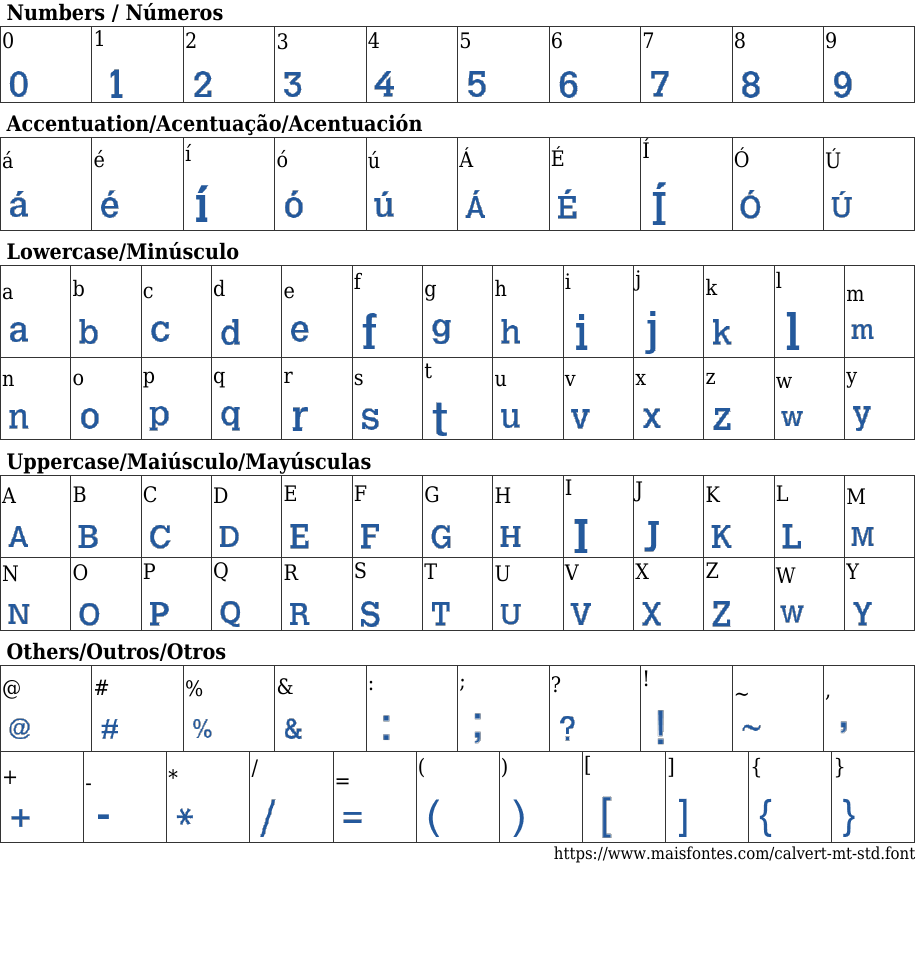 Calvert MT Std Font: Free Download | MaisFontes