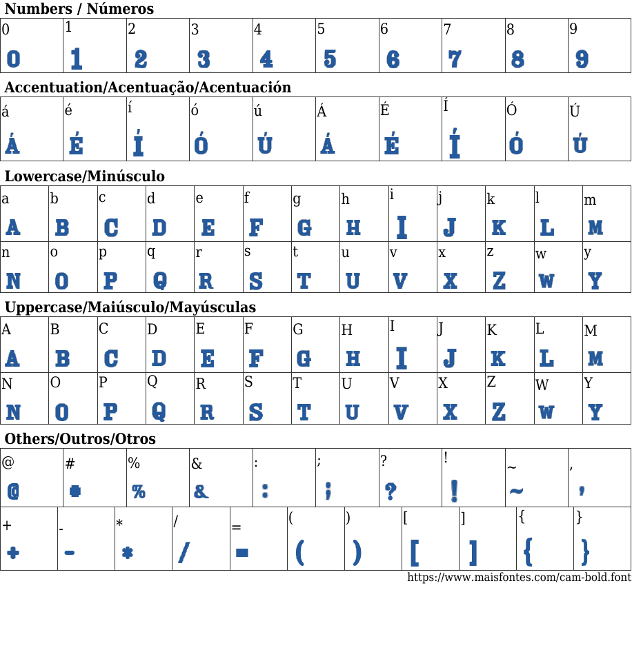 Cam Bold: Free Font Download | MaisFontes