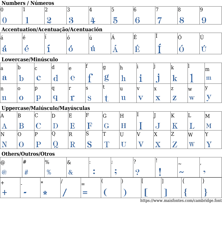 Cambridge: Free Font Download | MaisFontes