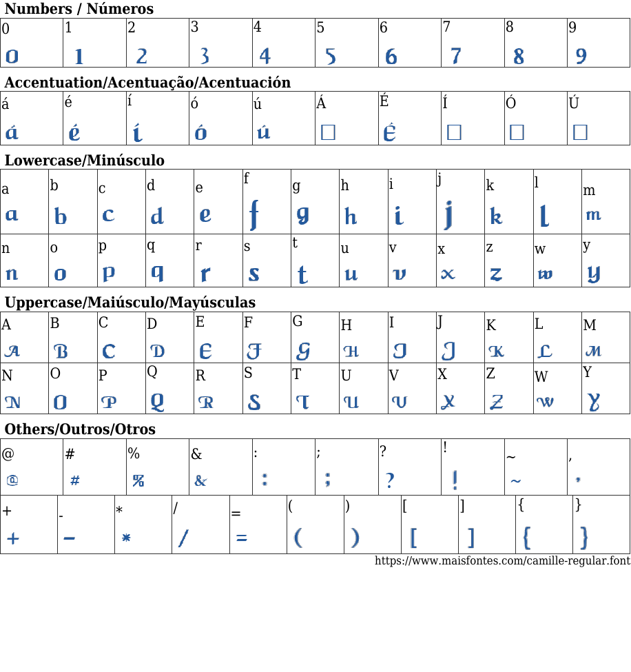 CAMILLE Regular: Free Font Download | MaisFontes