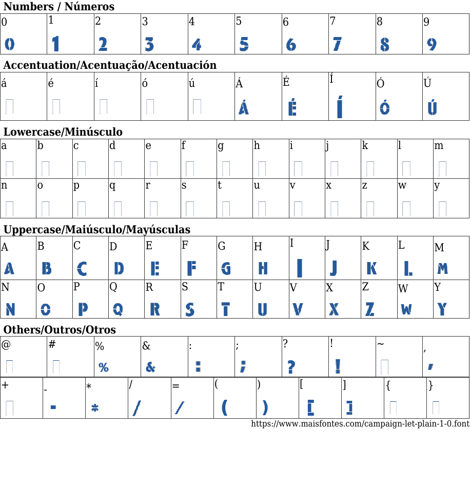 CAMPAIGN LET PLAIN 1 0: Free Font Download | MaisFontes