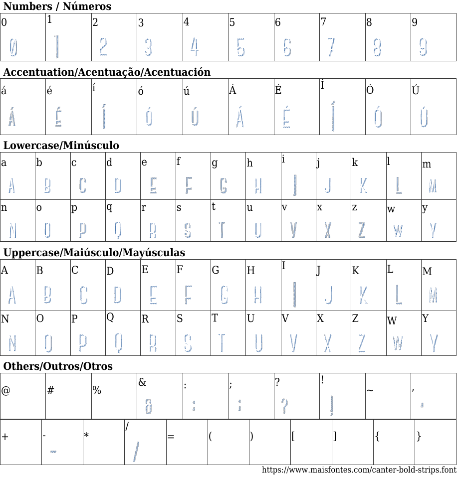 Canter Bold Strips: Baixar Fonte Grátis | MaisFontes