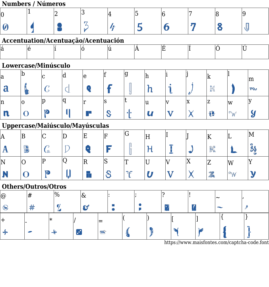 Captcha Code Font: Free Download | MaisFontes