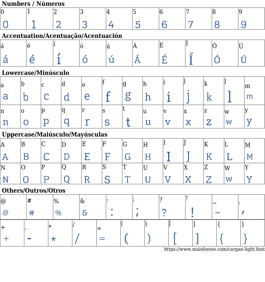 Cargan Light: Baixar Fonte Grátis | MaisFontes