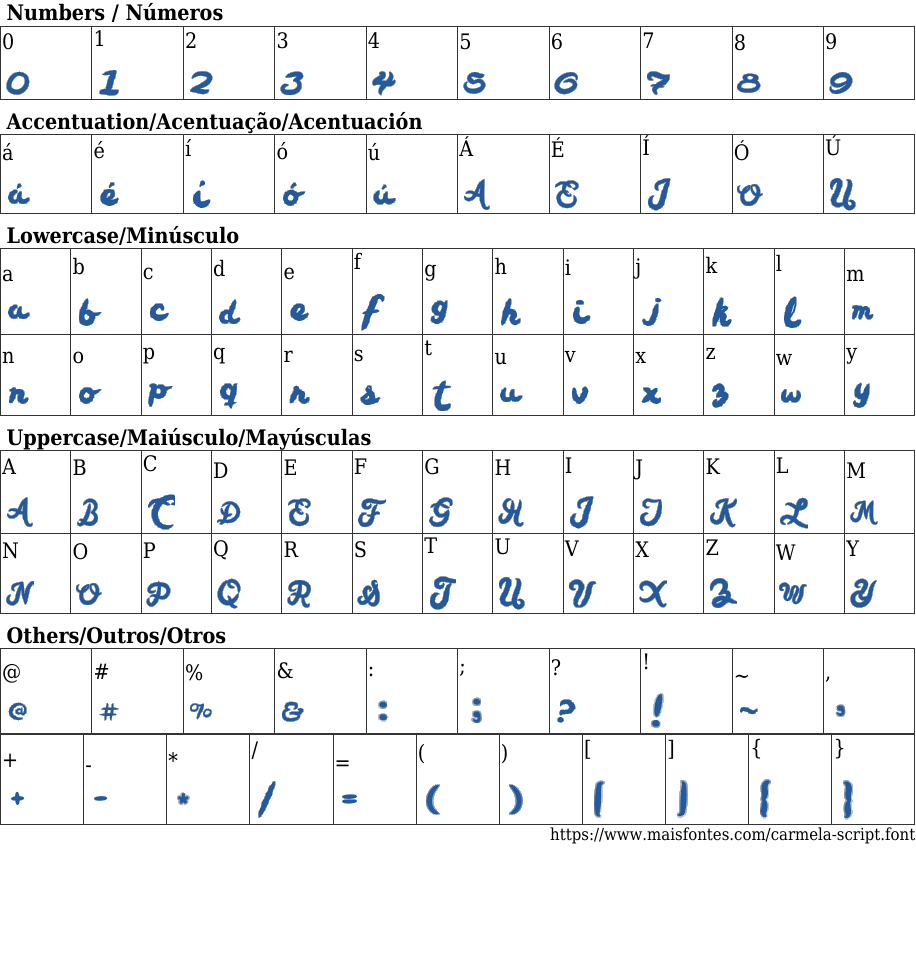 Carmela Script: Free Font Download | MaisFontes